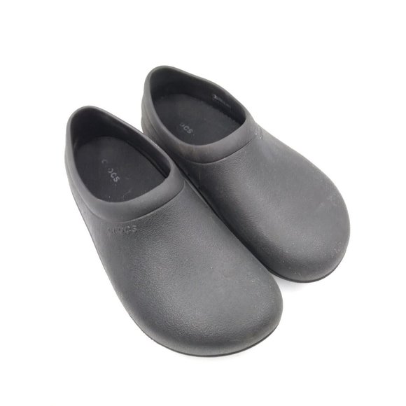 CROCS | Shoes | Crocs Black Slip On Dual Crocs Lock Slip Resistant ...